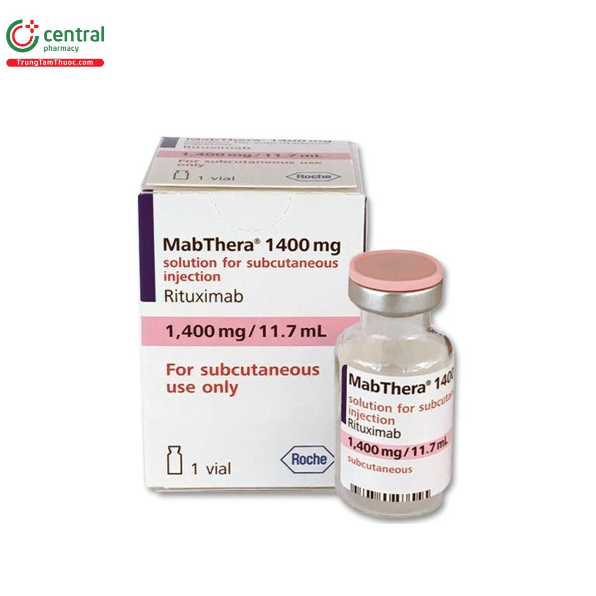 Thuốc Mabthera 1400mg/11.7ml - Điều trị bệnh u lympho thể nang
