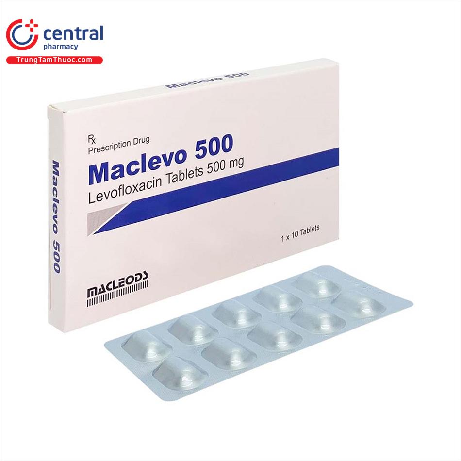 [CHÍNH HÃNG] Thuốc Maclevo 500 điều trị viêm phổi, da và tiết niệu