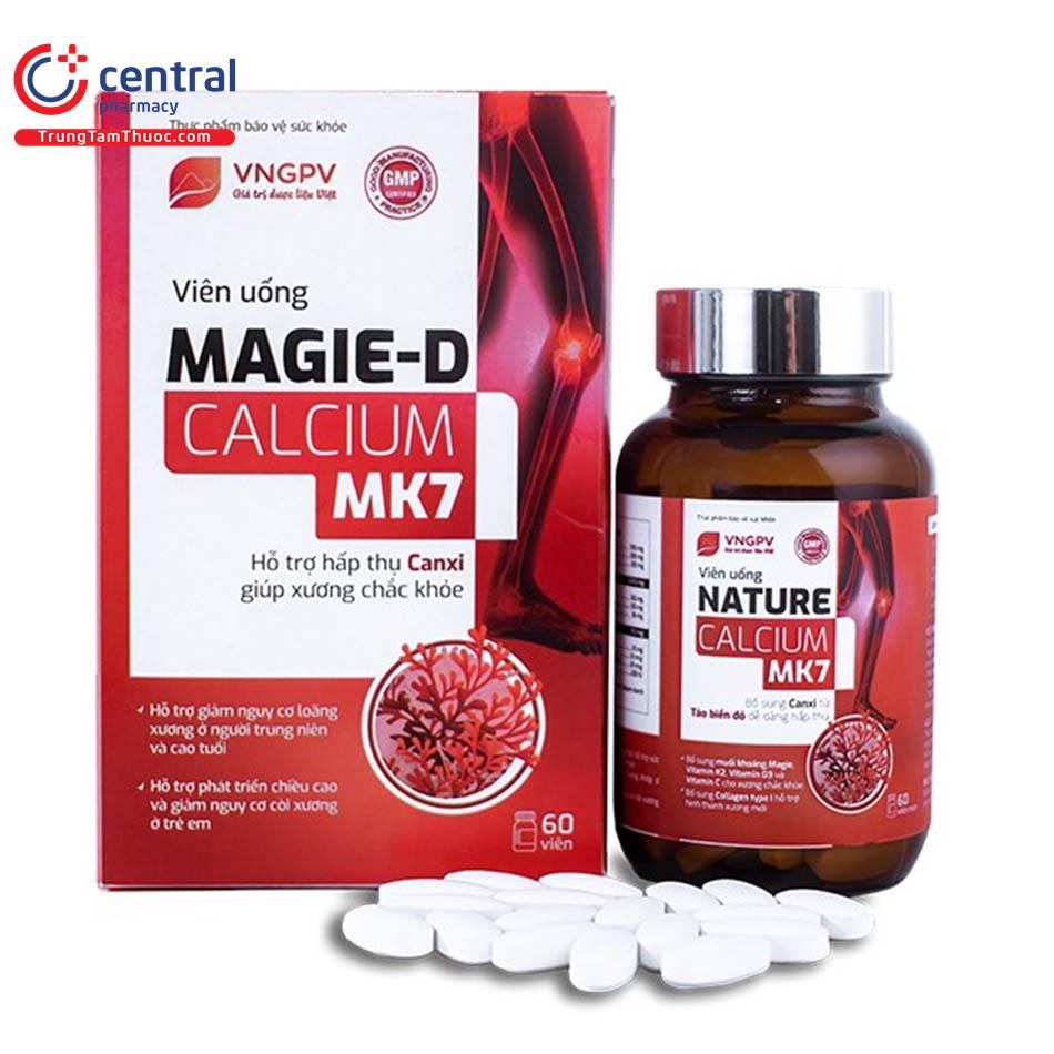 Thuốc Magie-D Calcium MK7 60 viên hỗ trợ giảm loãng xương, còi xương