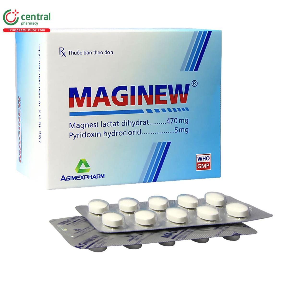 Thuốc Maginew 470mg/5mg - Điều trị cho các trường hợp hiếu Magie nặng