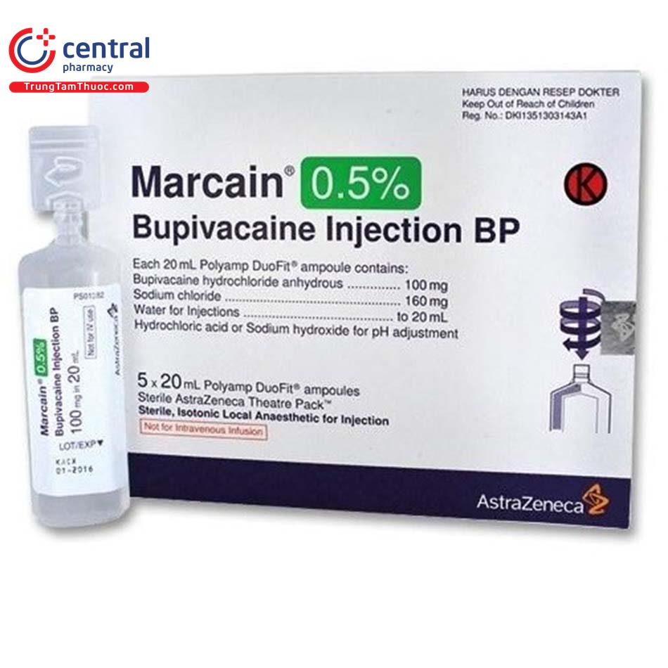 [CHÍNH HÃNG] Thuốc Marcain 0.5% gây tê tủy sống trong phẫu thuật