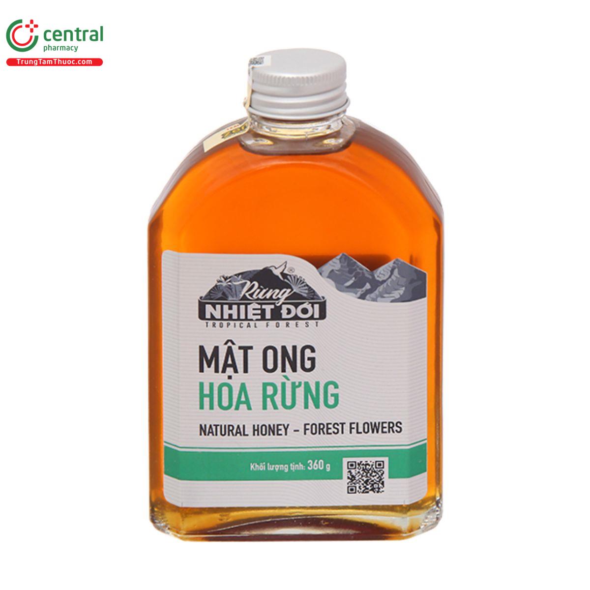 Mật ong hoa rừng Rừng Nhiệt Đới (360g) tăng cường đề kháng, sức khoẻ
