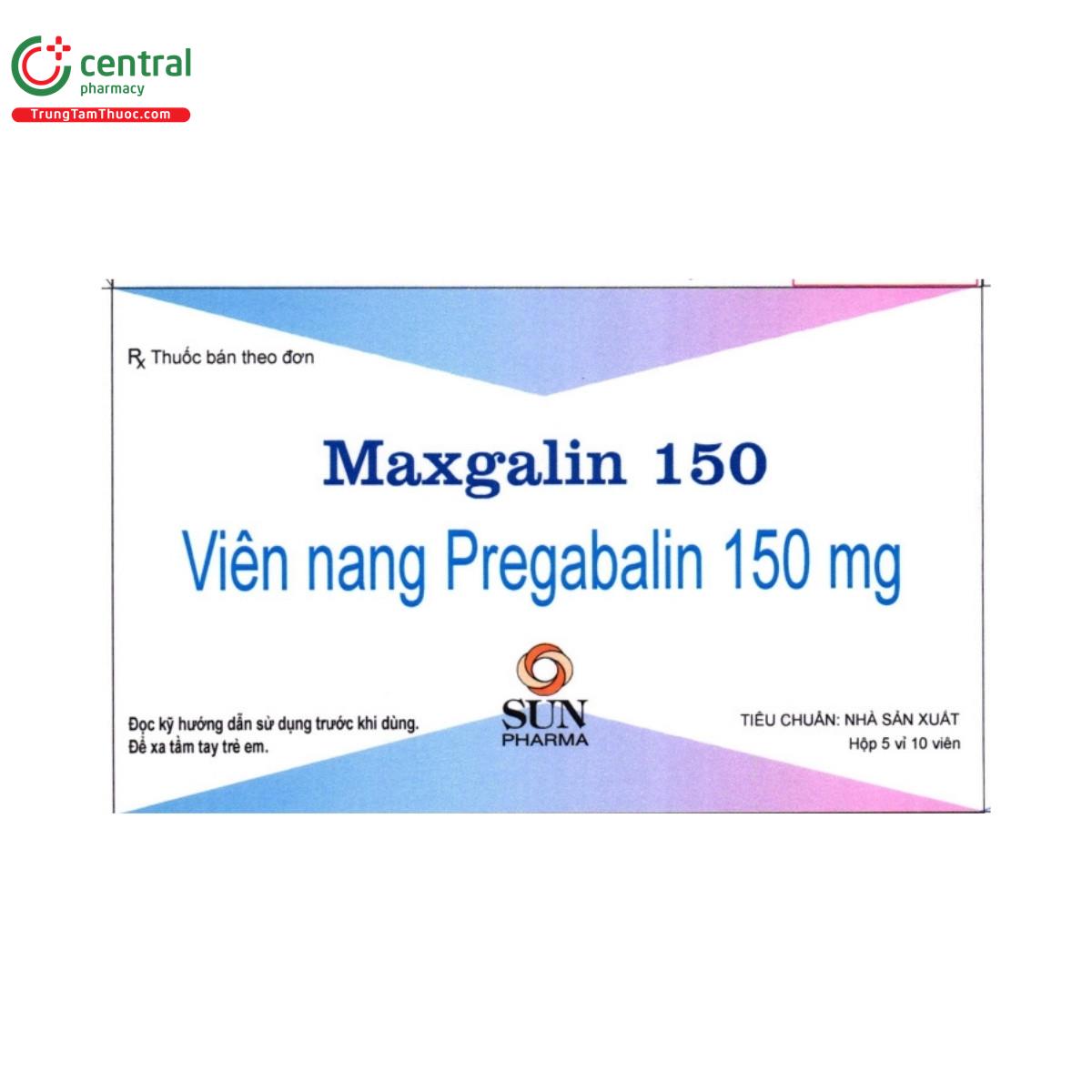 Thuốc Maxgalin 150 - Điều trị đau thần kinh ngoại vi, sau zona