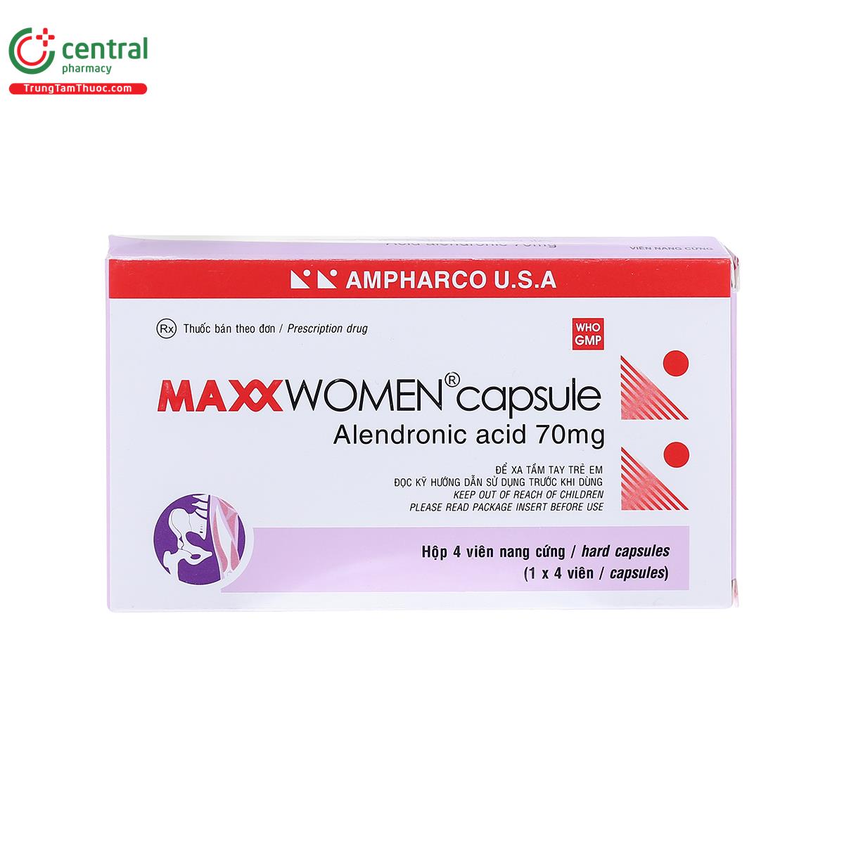 Thuốc Maxx Women Capsule 70mg - Điều trị và dự phòng tình trạng loãng xương