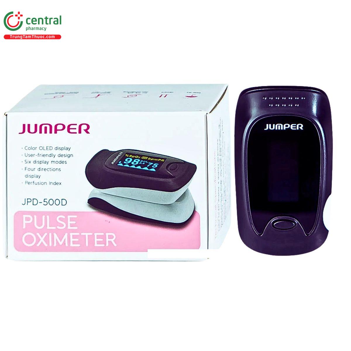 Máy đo nồng độ oxy trong máu SPO2 Jumper JPD-500D (Oled) chính xác