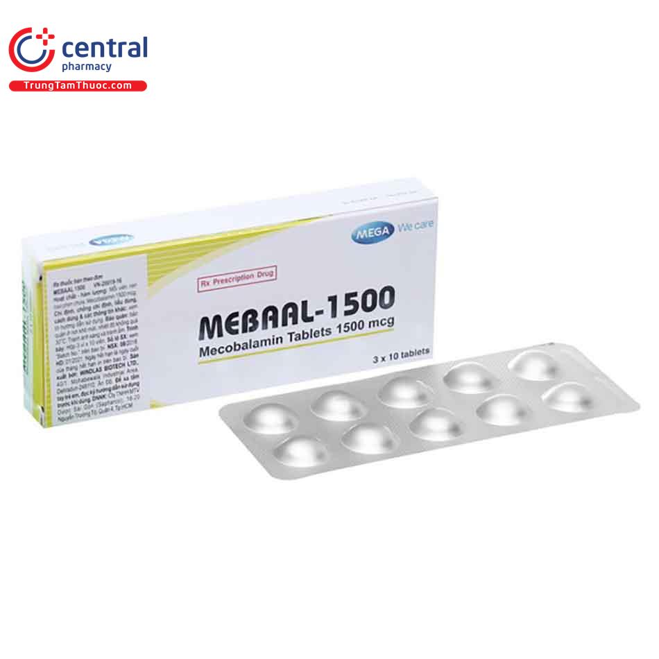 Thuốc Mebaal 1500: Tác dụng, chỉ định, tương tác thuốc