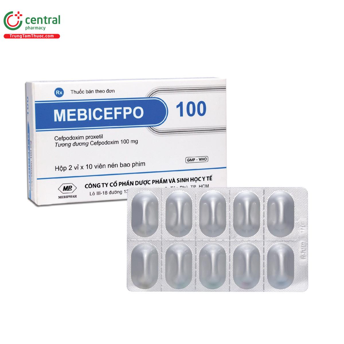 Thuốc Mebicefpo 100: Điều trị các tình trạng nhiễm khuẩn hô hấp