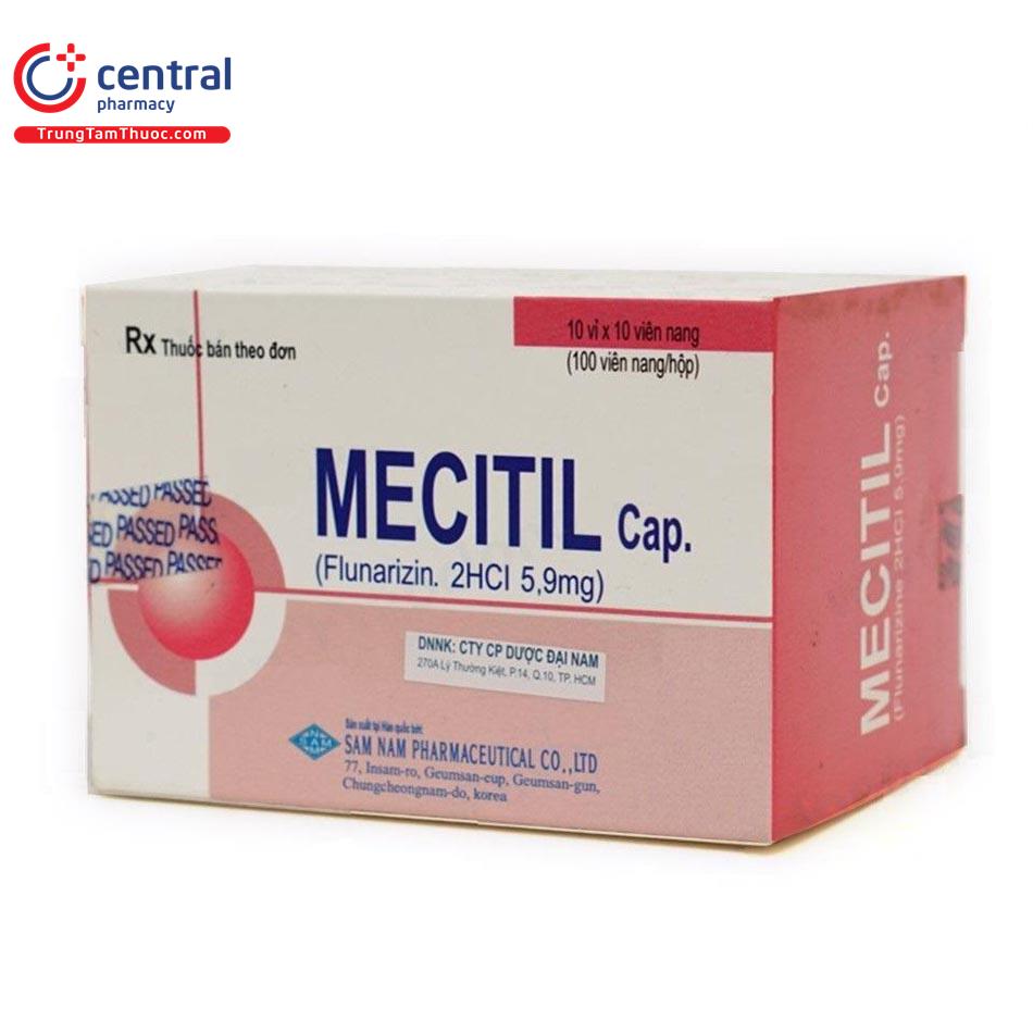 Thuốc Mecitil Cap. - thuốc cải thiện tình trạng hoa mắt, chóng mặt