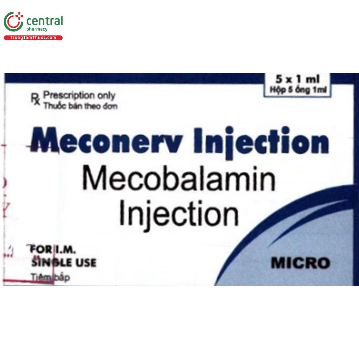 Thuốc Meconerv Injection 500 µg - Điều trị bệnh thần kinh ngoại vi