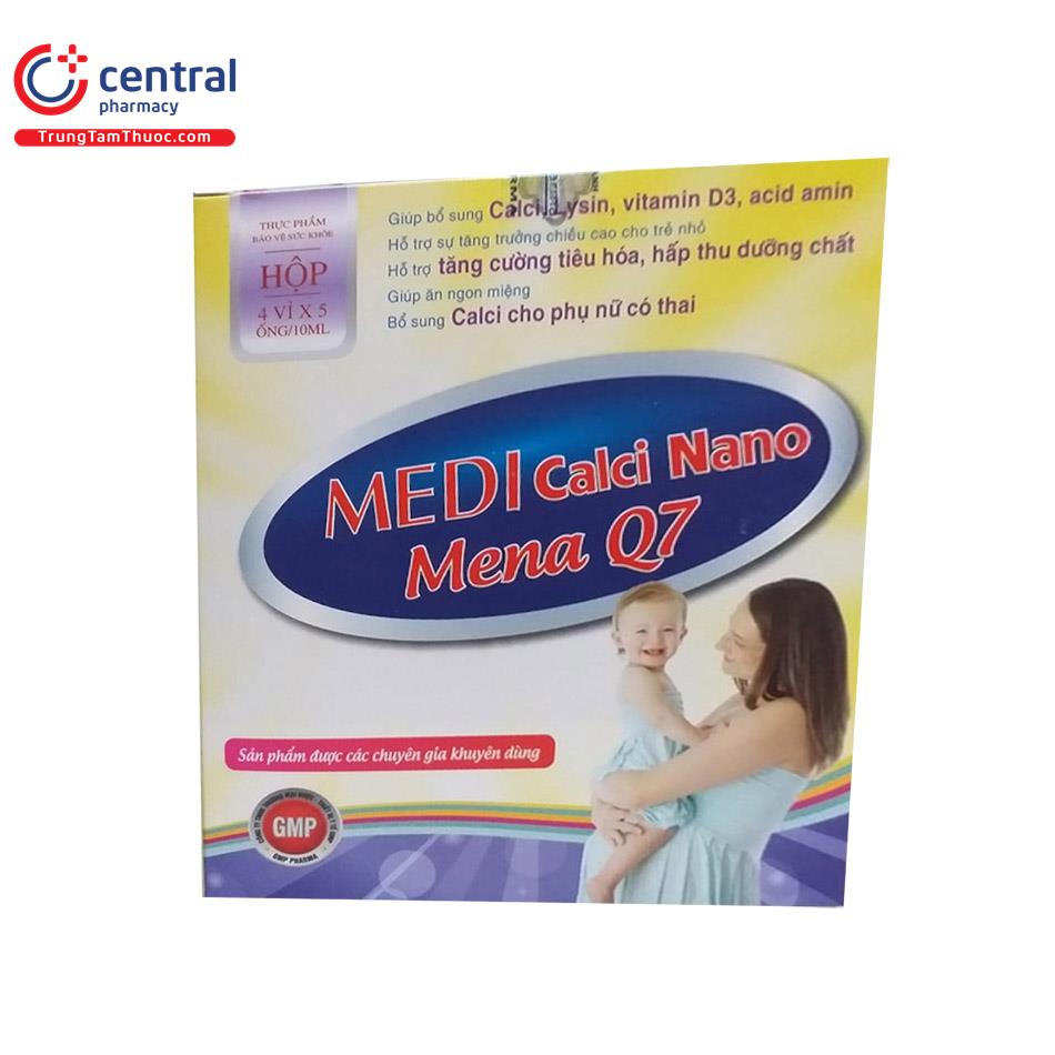 [CHÍNH HÃNG] Thuốc Medi Calci Nano Mena Q7 cho bé cao lớn