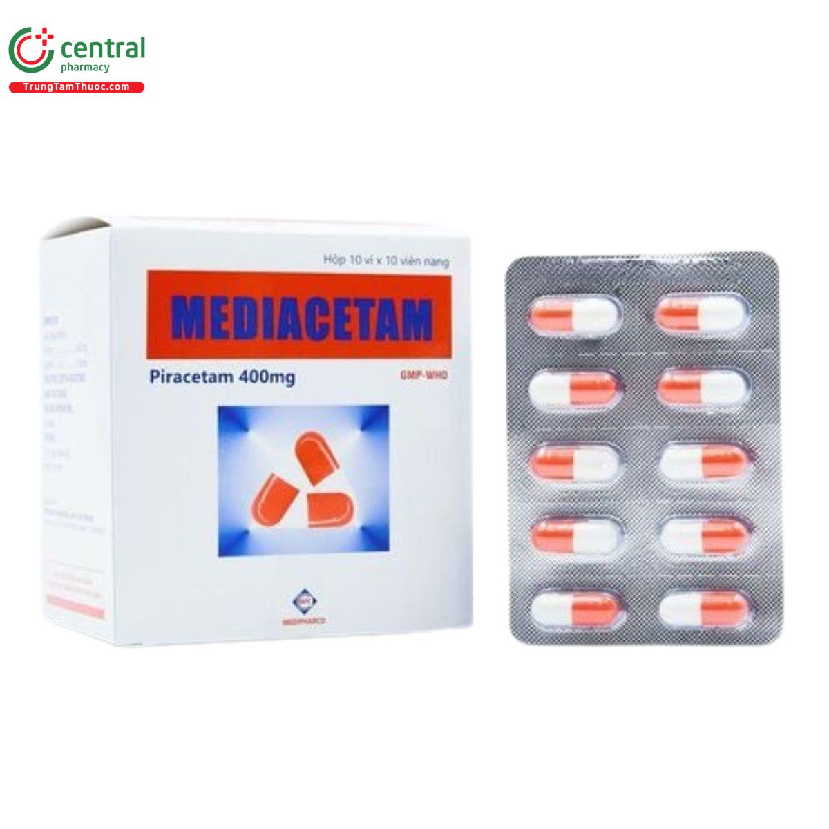 Thuốc Mediacetam 400mg điều trị chóng mặt, suy giảm trí nhớ