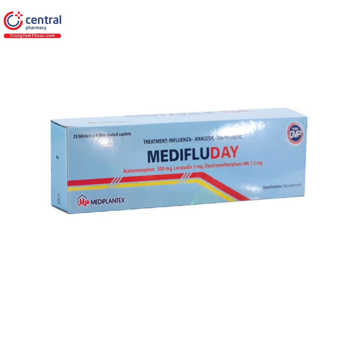 Thuốc Medifluday (Hộp 25 vỉ x 4 viên) - Thuốc điều trị triệu chứng cảm cúm