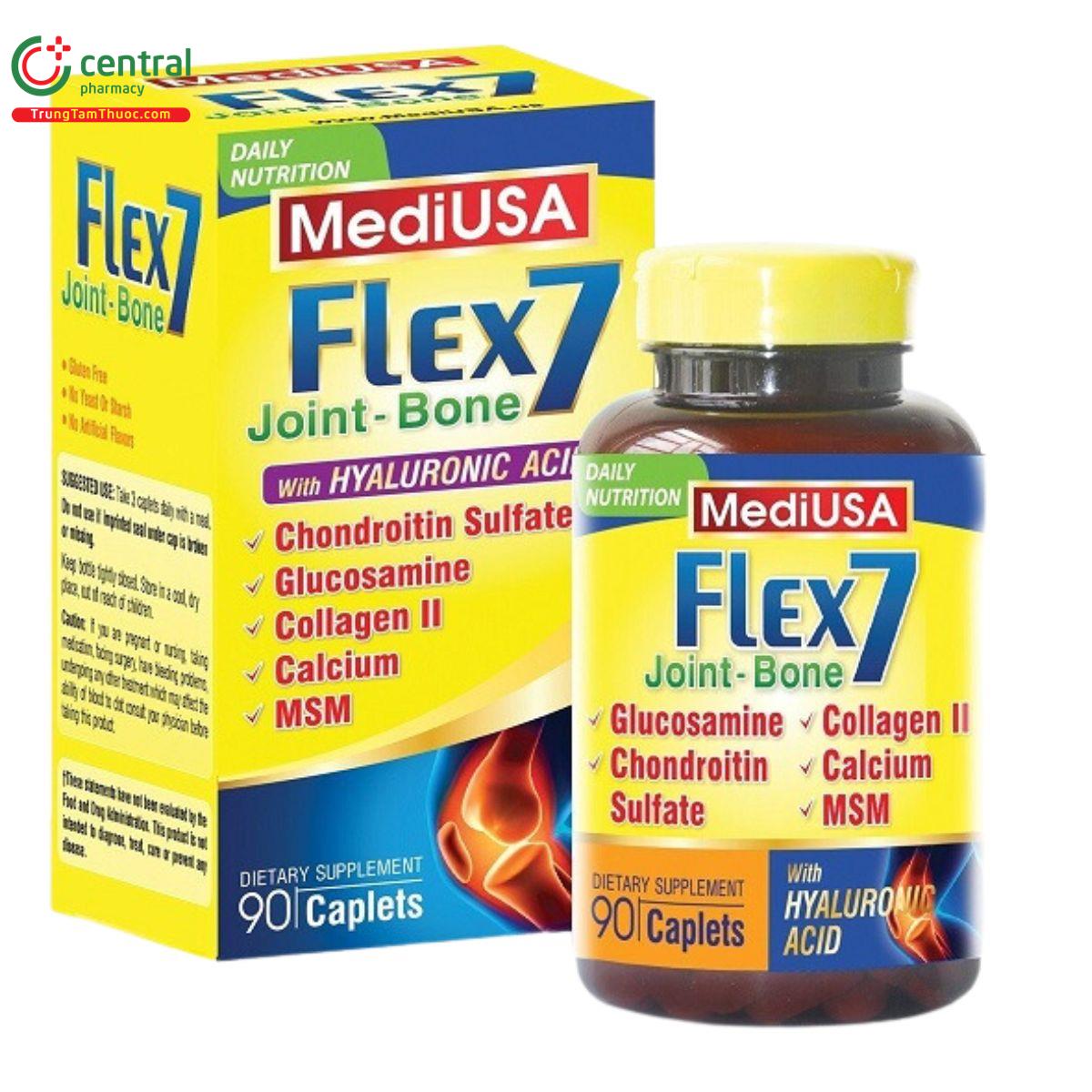 Thuốc MediUSA Flex 7 Joint-Bone hỗ trợ điều trị bệnh xương khớp