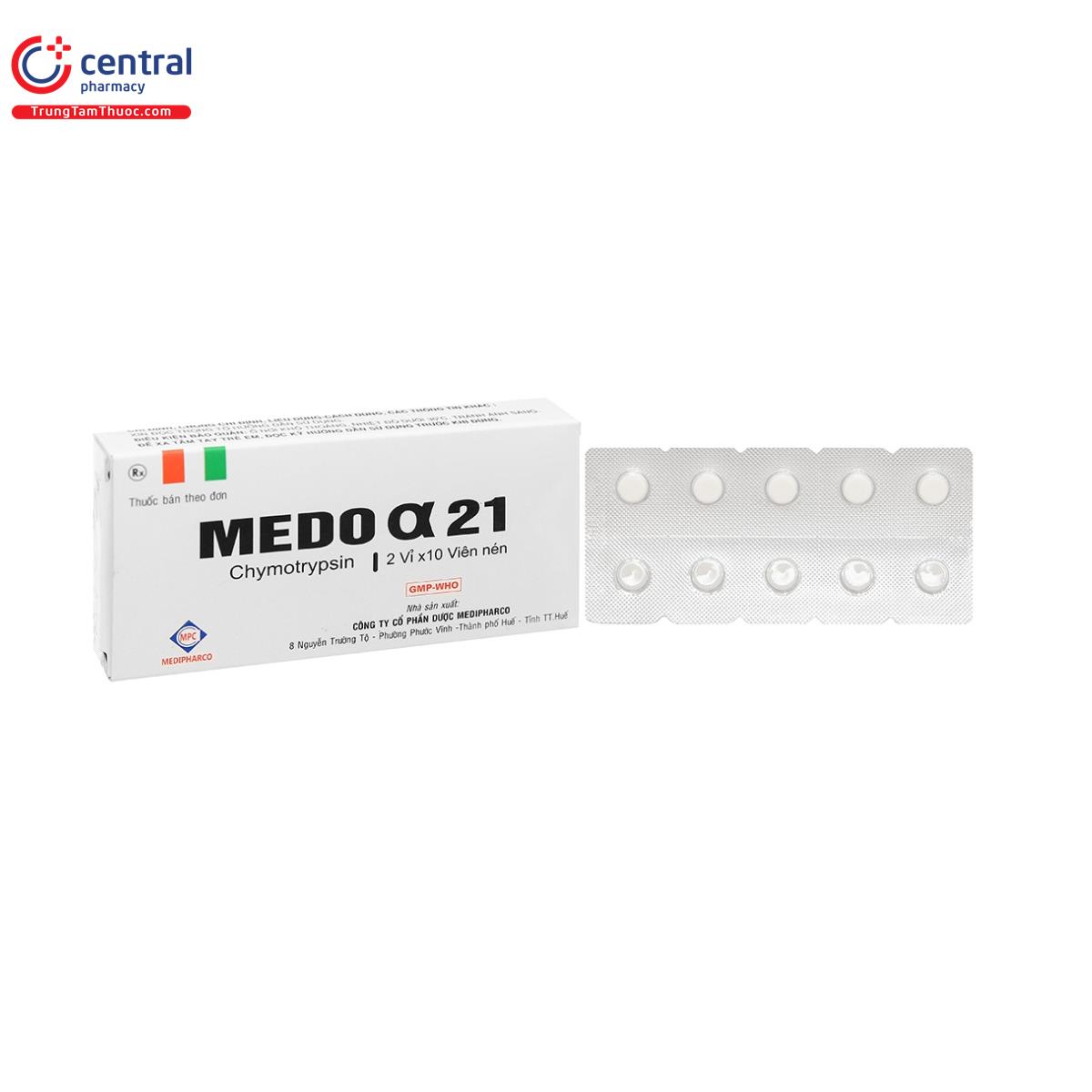 Thuốc Medo alpha 21 - Xóa tan tình trạng phù nề sau chấn thương và phẫu ...
