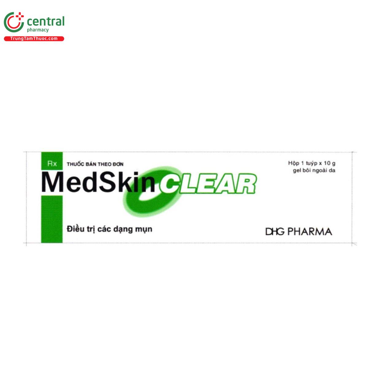 Thuốc Medskin Clear 400mg/2,5mg - gel bôi da trị mụn trứng cá