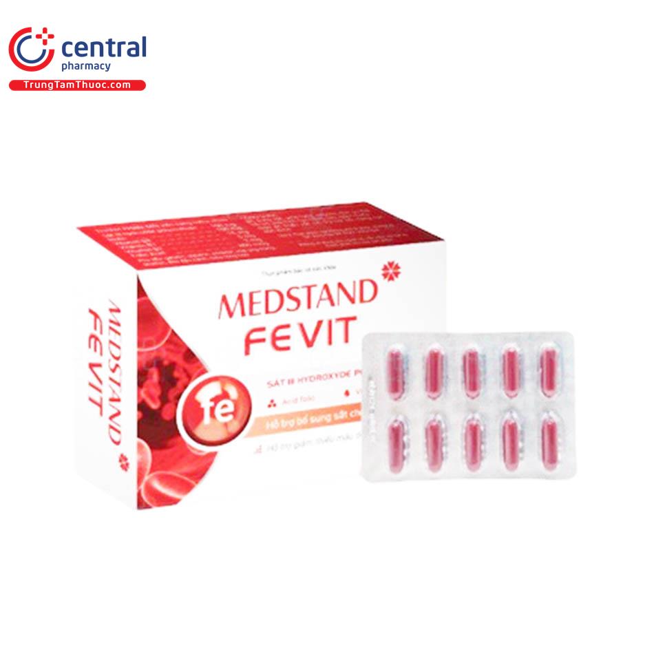 [CHÍNH HÃNG] Thuốc Medstand Fevit giúp bổ sung sắt và acid folic