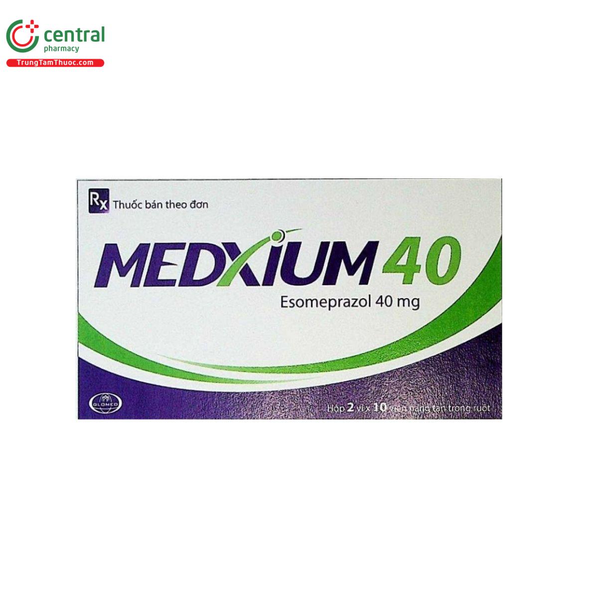 Thuốc Medxium 40 điều trị và phòng ngừa loét dạ dày - tá tràng