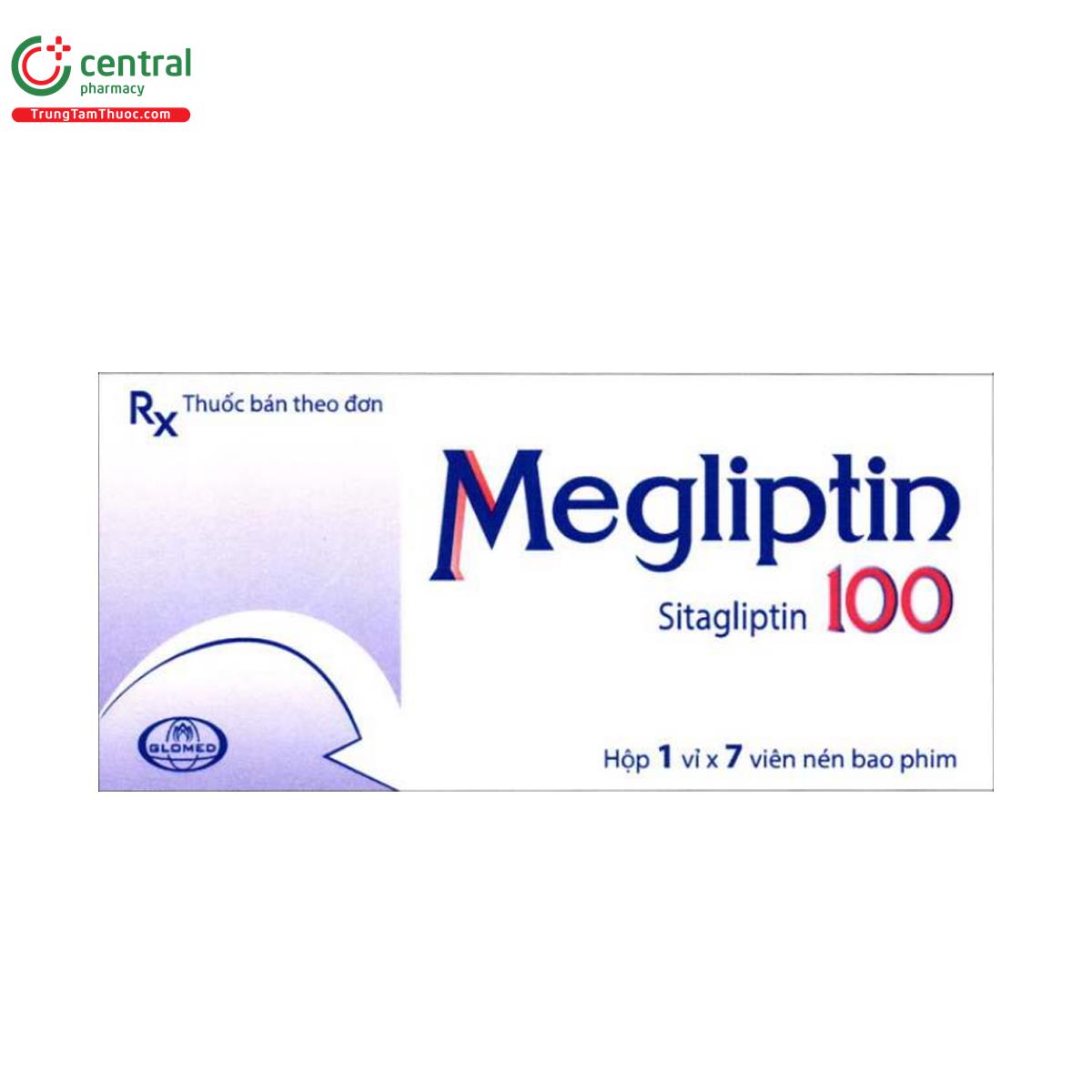 Thuốc Megliptin 100mg kiểm soát đường huyết ở bệnh nhân tiểu đường tuýp 2