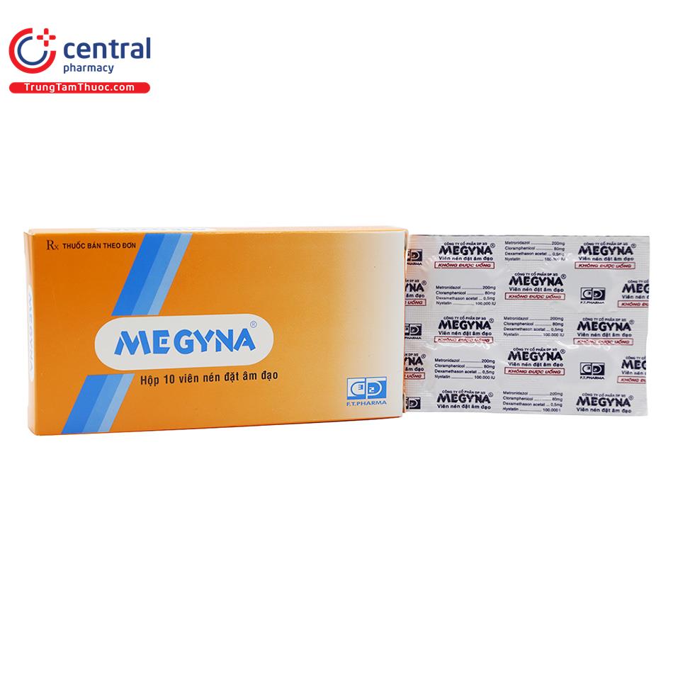Thuốc đặt Megyna điều trị viêm âm đạo, viêm nhiễm do Trichomonas