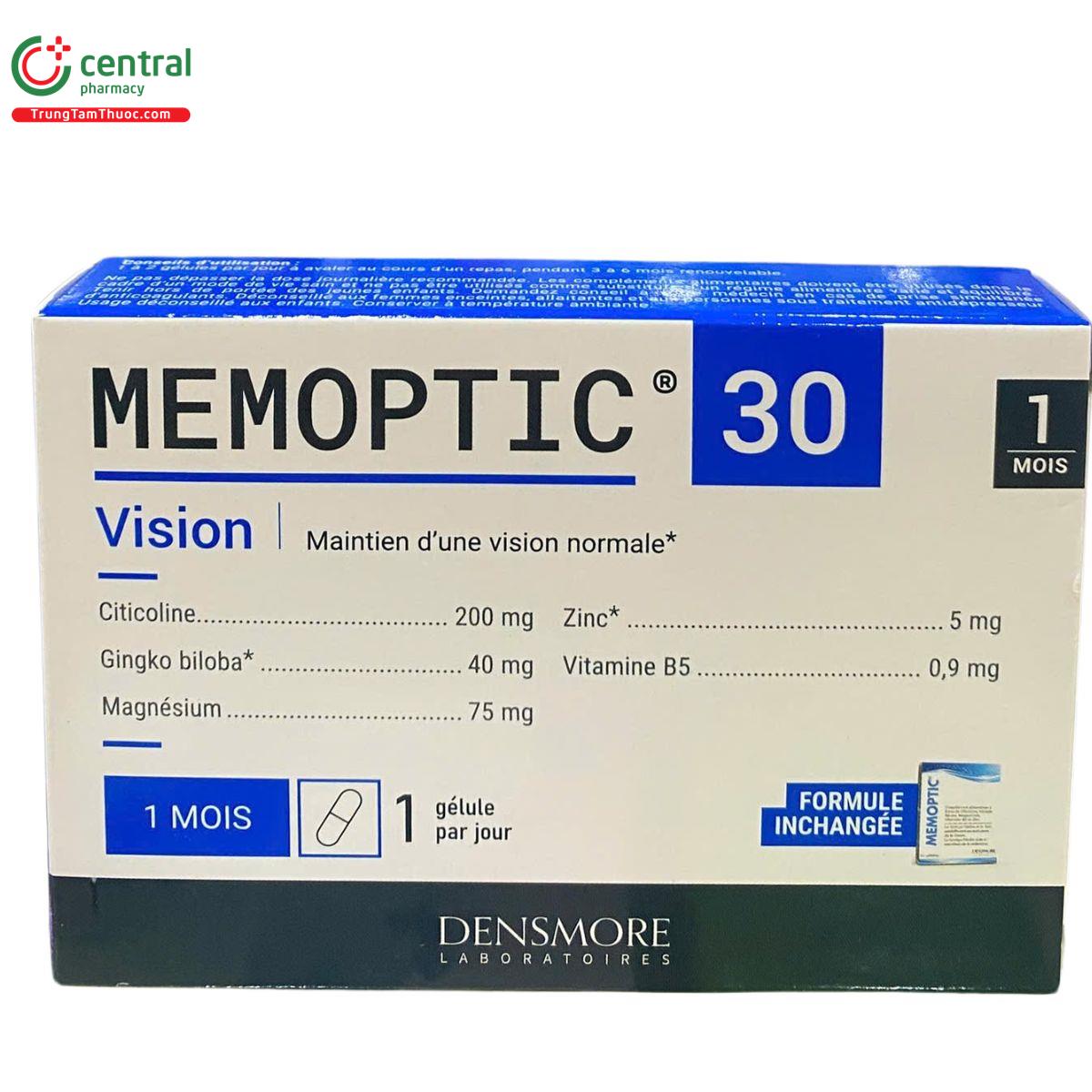 Thuốc Memoptic 30 - Tăng cường tuần hoàn máu não, cải thiện trí nhớ