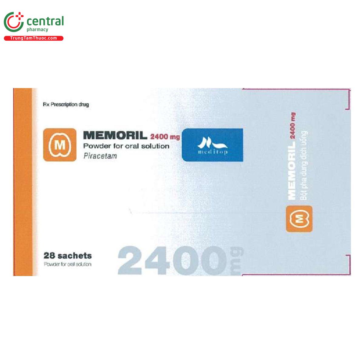 Thuốc Memoril 2400mg điều trị triệu chứng về hội chứng tâm thần thực thể