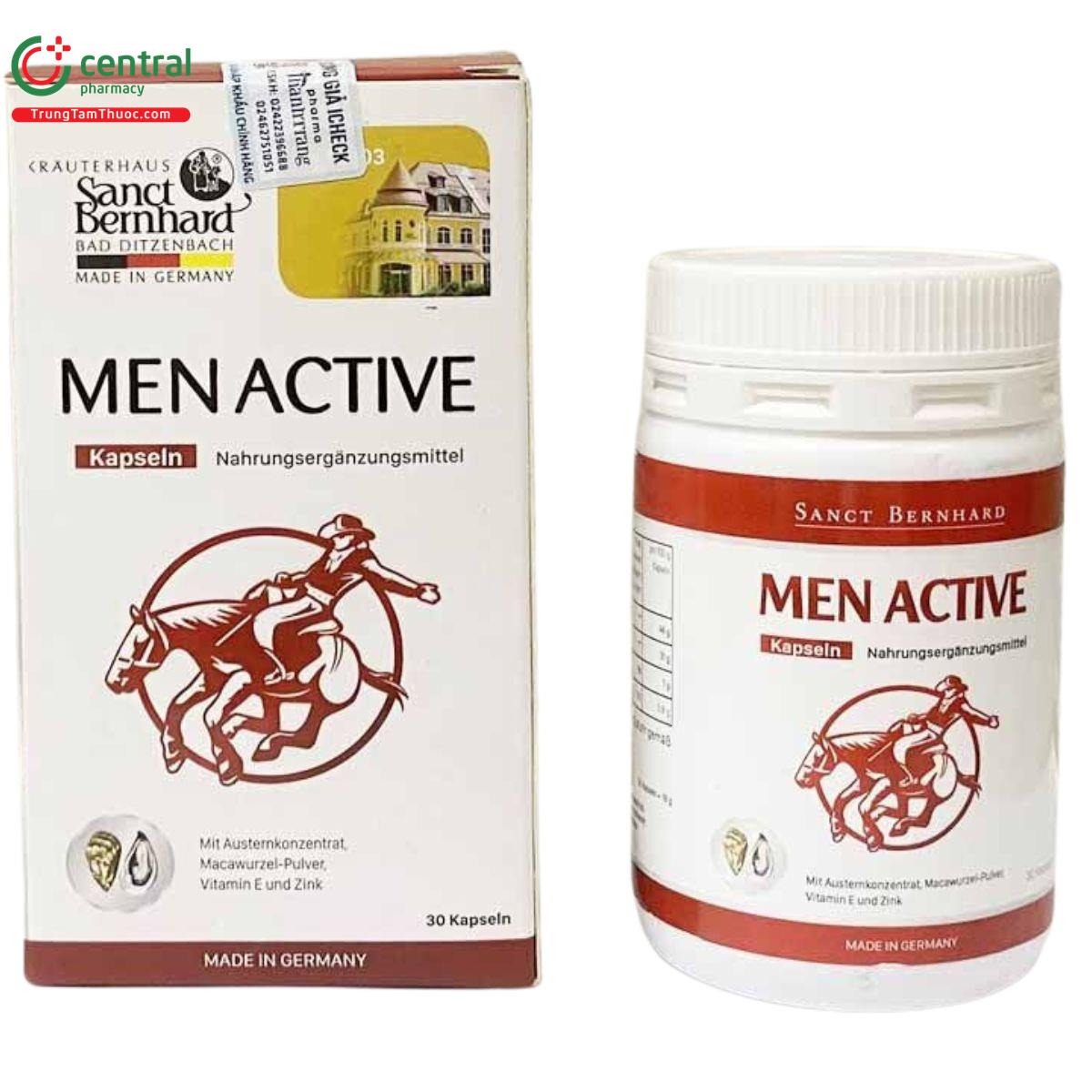 Thuốc Men Active Kapseln tăng cường sinh lực và sinh lý nam giới