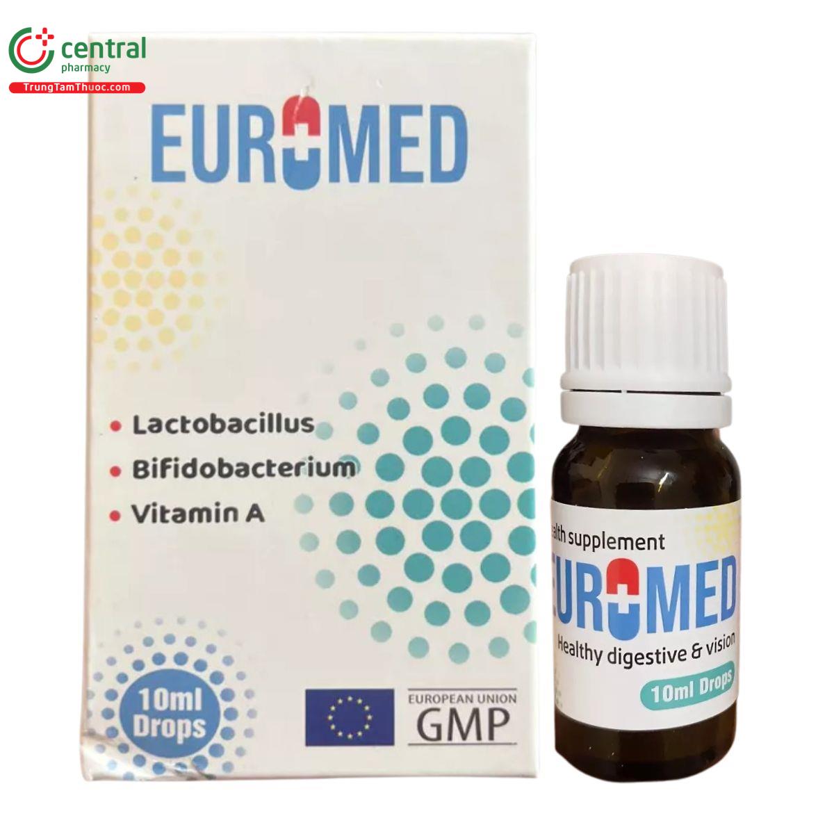 Men Vi Sinh EuroMed 10ml bổ sung lợi khuẩn, giảm rối loạn tiêu hoá