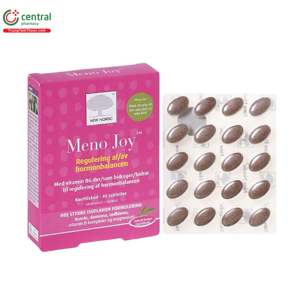 Thuốc Meno Joy hỗ trợ cân bằng nội tiết tố nữ, giảm bốc hoả, cáu gắt