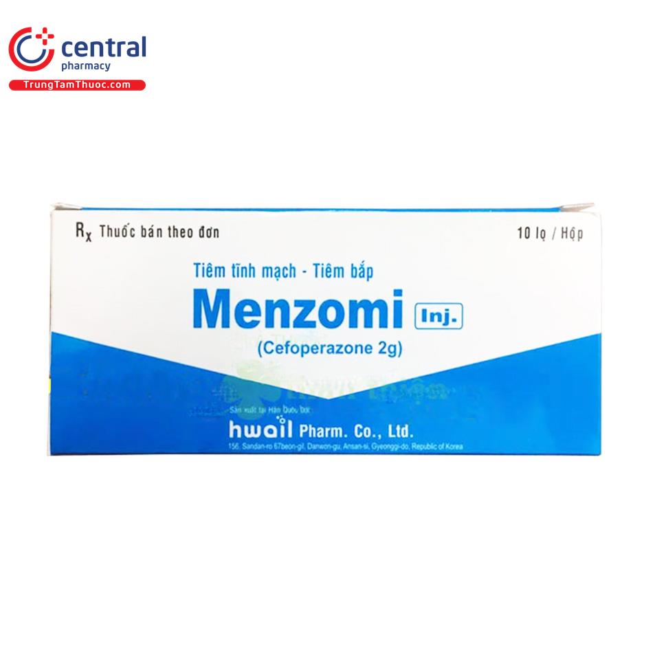 [CHÍNH HÃNG] Thuốc Menzomi Inj. 2g - điều trị các bệnh nhiễm trùng