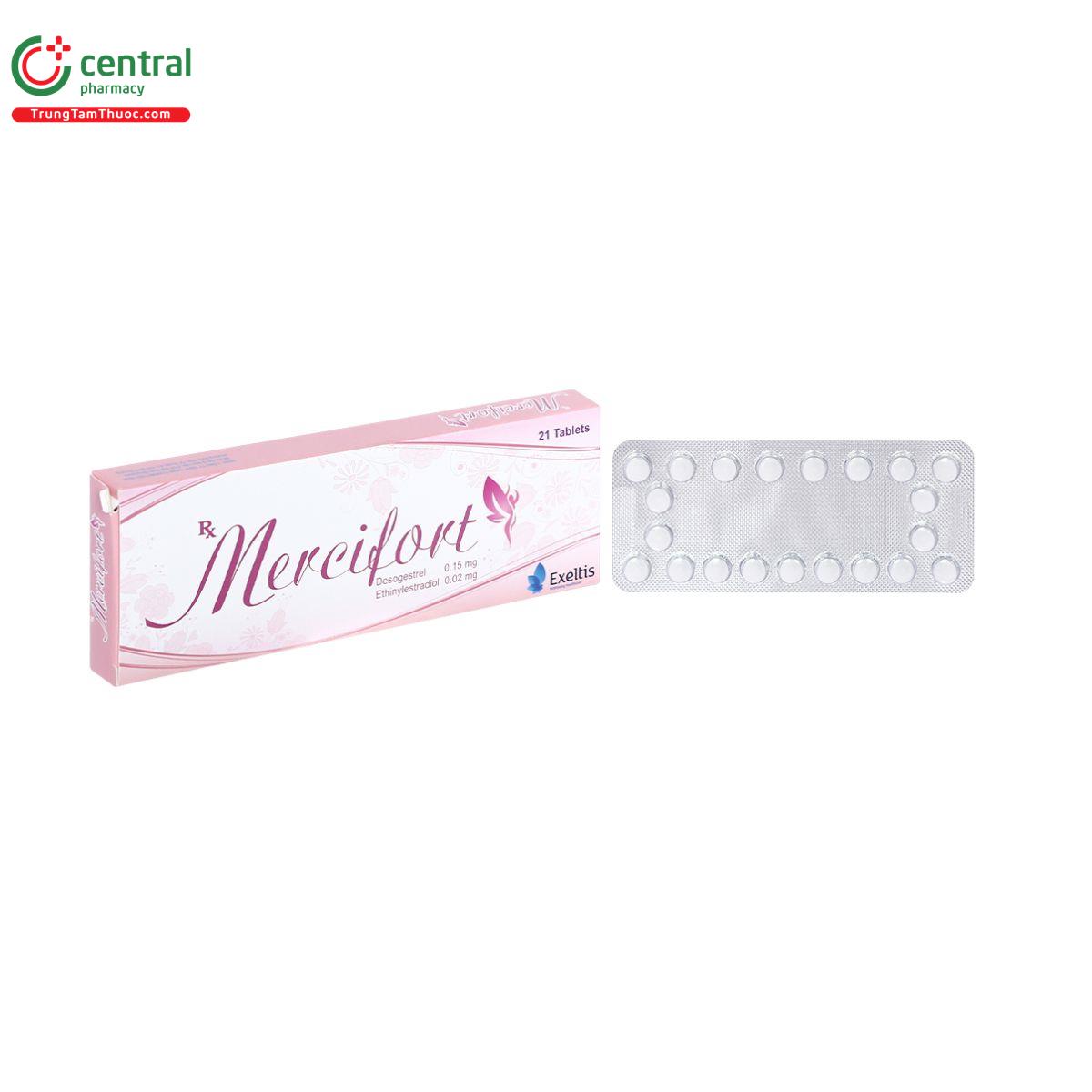 Mercifort Hộp 21 viên - Thuốc tránh thai hàng ngày