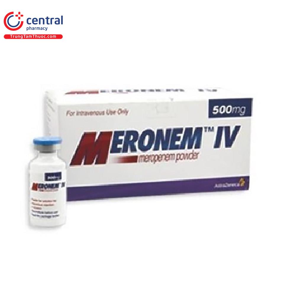 [CHÍNH HÃNG] Thuốc Meronem 500mg trị nhiễm khuẩn niệu có biến chứng