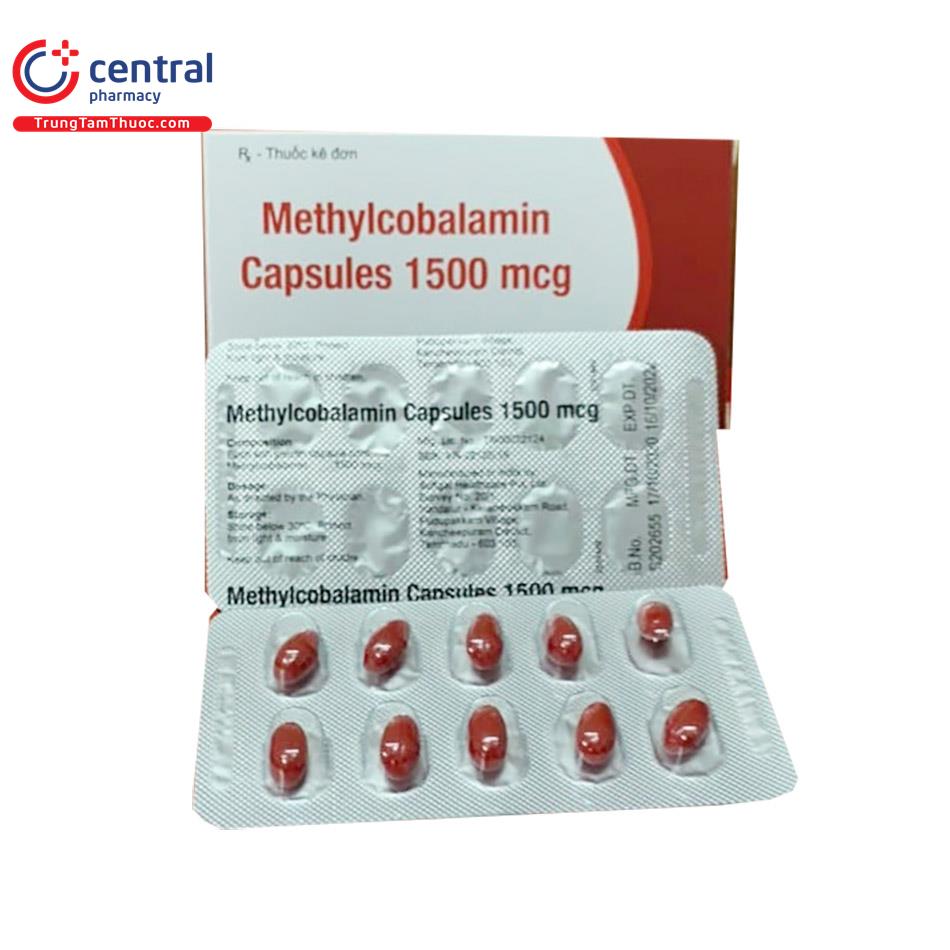 [CHÍNH HÃNG] Thuốc Methylcobalamin Capsules 1500 mcg trị đau dây thần kinh