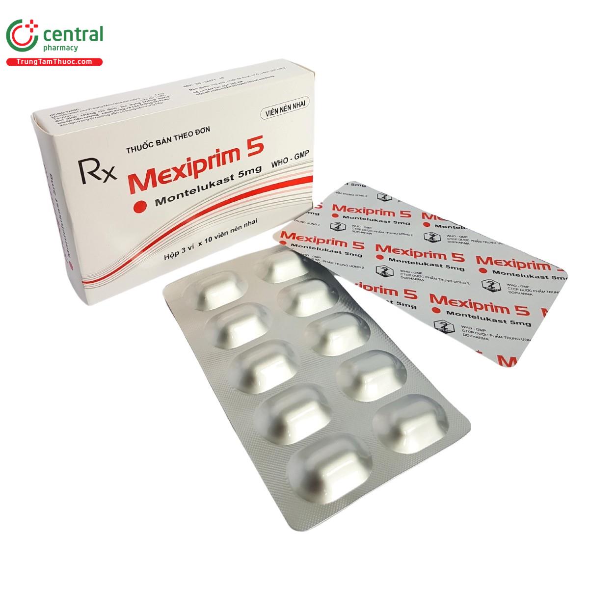 Thuốc Mexiprim 5 - Điều trị và dự phòng bệnh hen phế quản mạn tính