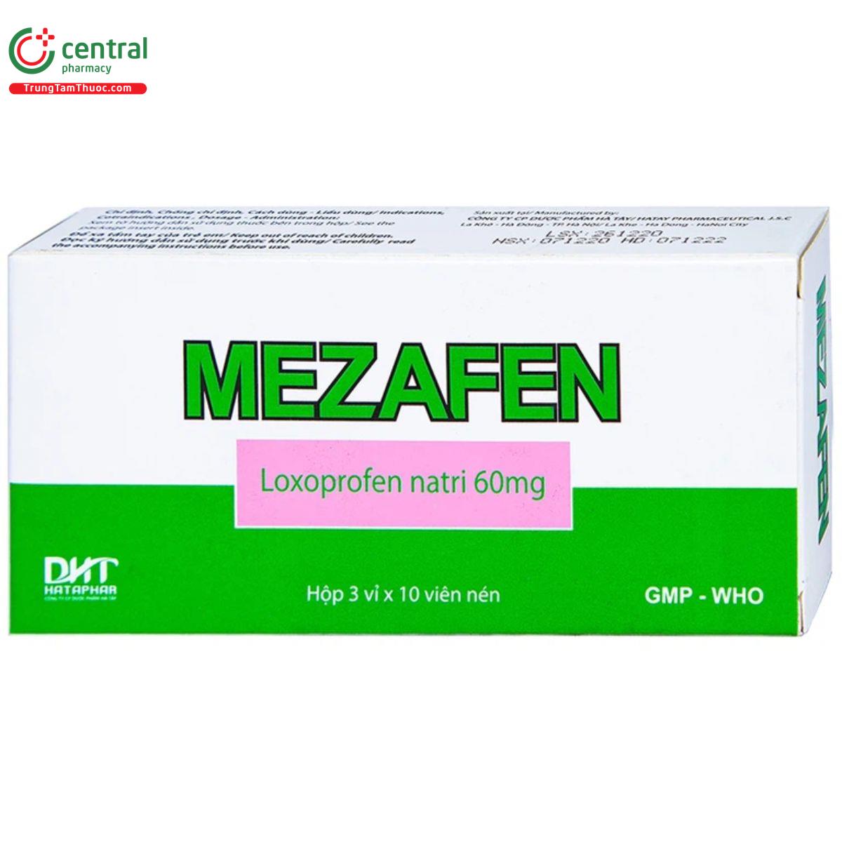 Thuốc Mezafen 60mg Giúp kháng viêm, giảm đau viêm khớp, đau thắt lưng
