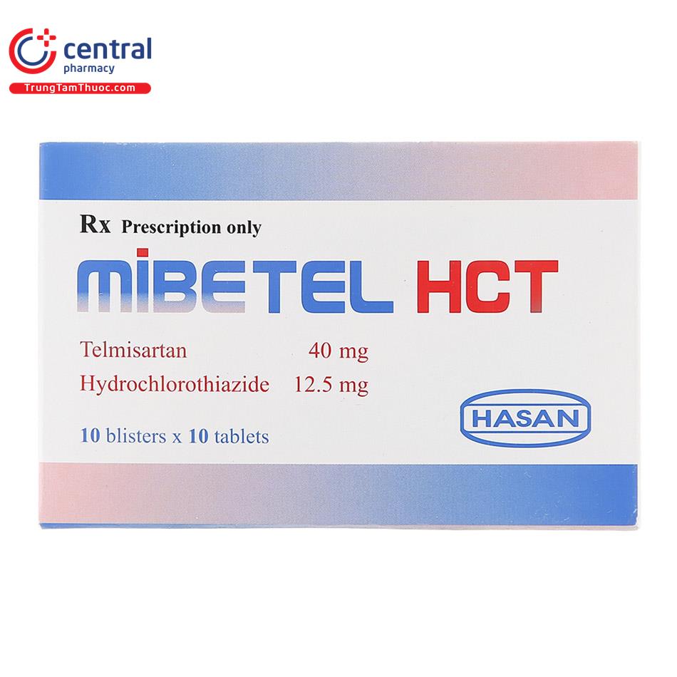 [CHÍNH HÃNG] Thuốc Mibetel HCT điều trị tăng huyết áp vô căn