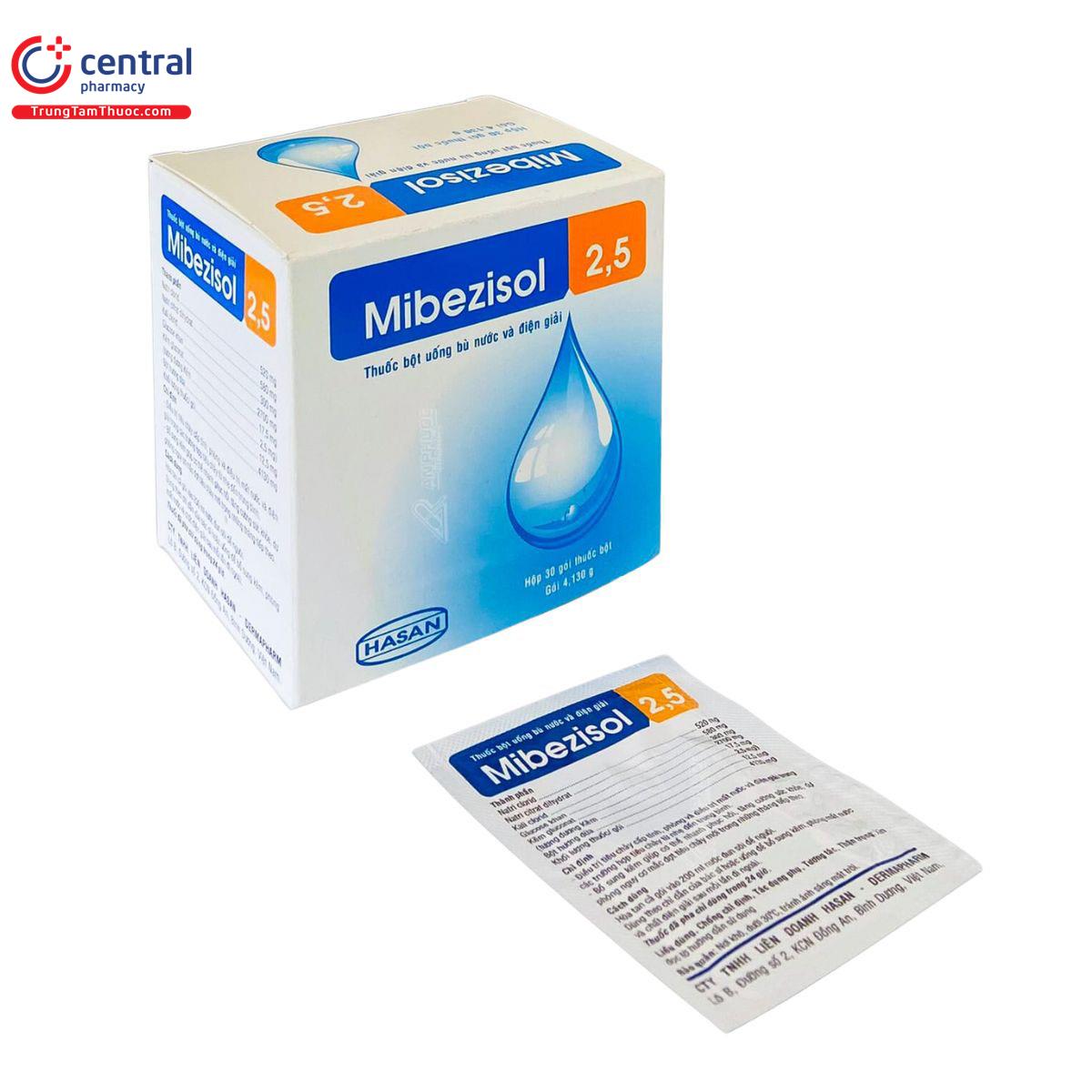 Thuốc Mibezisol 2,5 giúp cân bằng điện giải, ngừa tiêu chảy tái phát