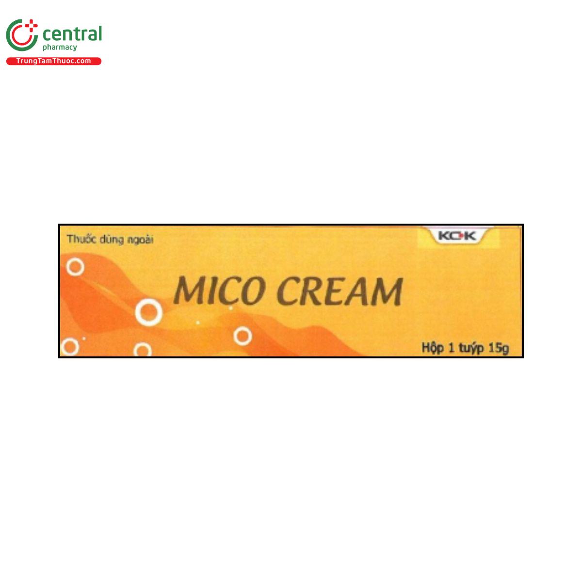 Thuốc Mico Cream kem bôi da trị nấm, hỗ trợ ngăn tái phát nấm da