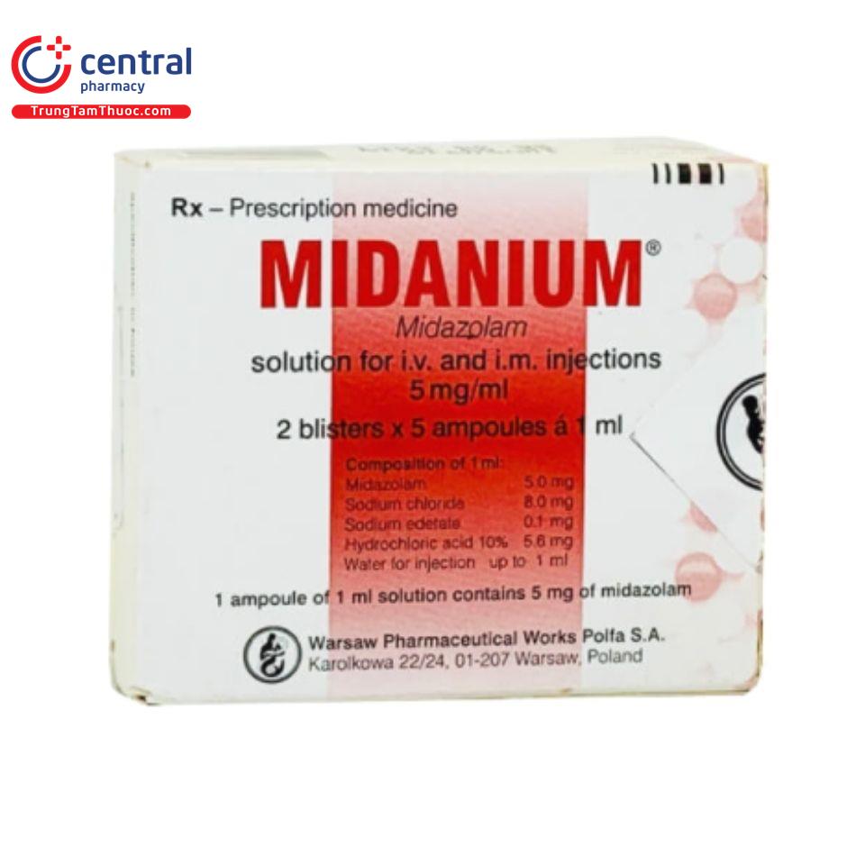 [CHÍNH HÃNG] Thuốc Midanium - Thuốc có tác dụng gây tê, gây mê