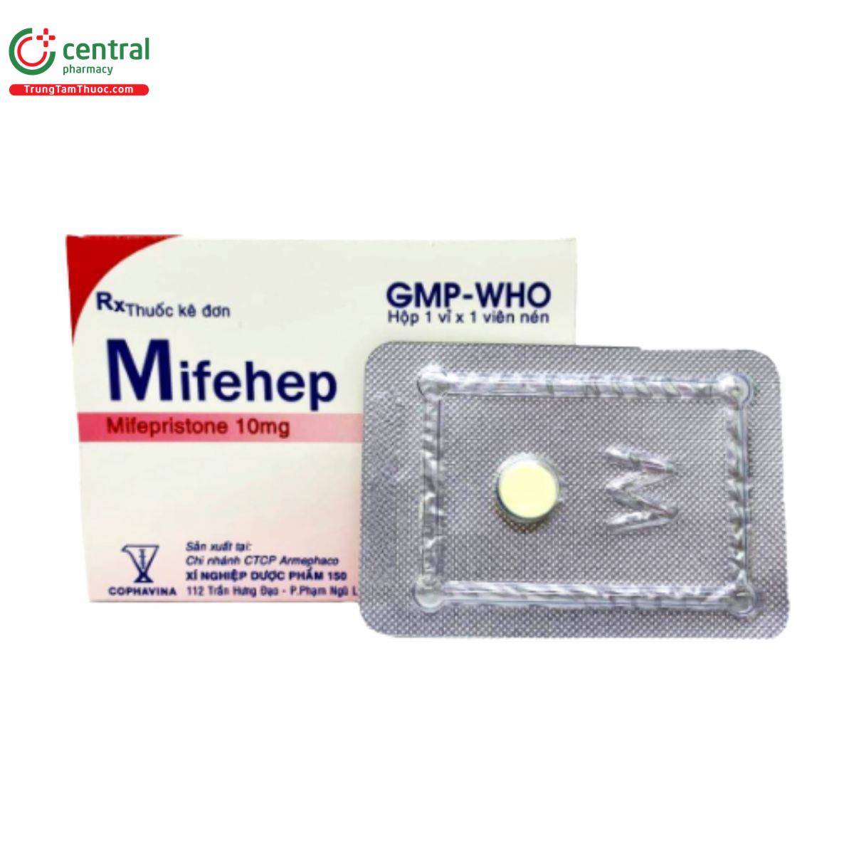 Thuốc Mifehep 10mg (Mifepriston) tránh thai khẩn cấp trong 72 giờ