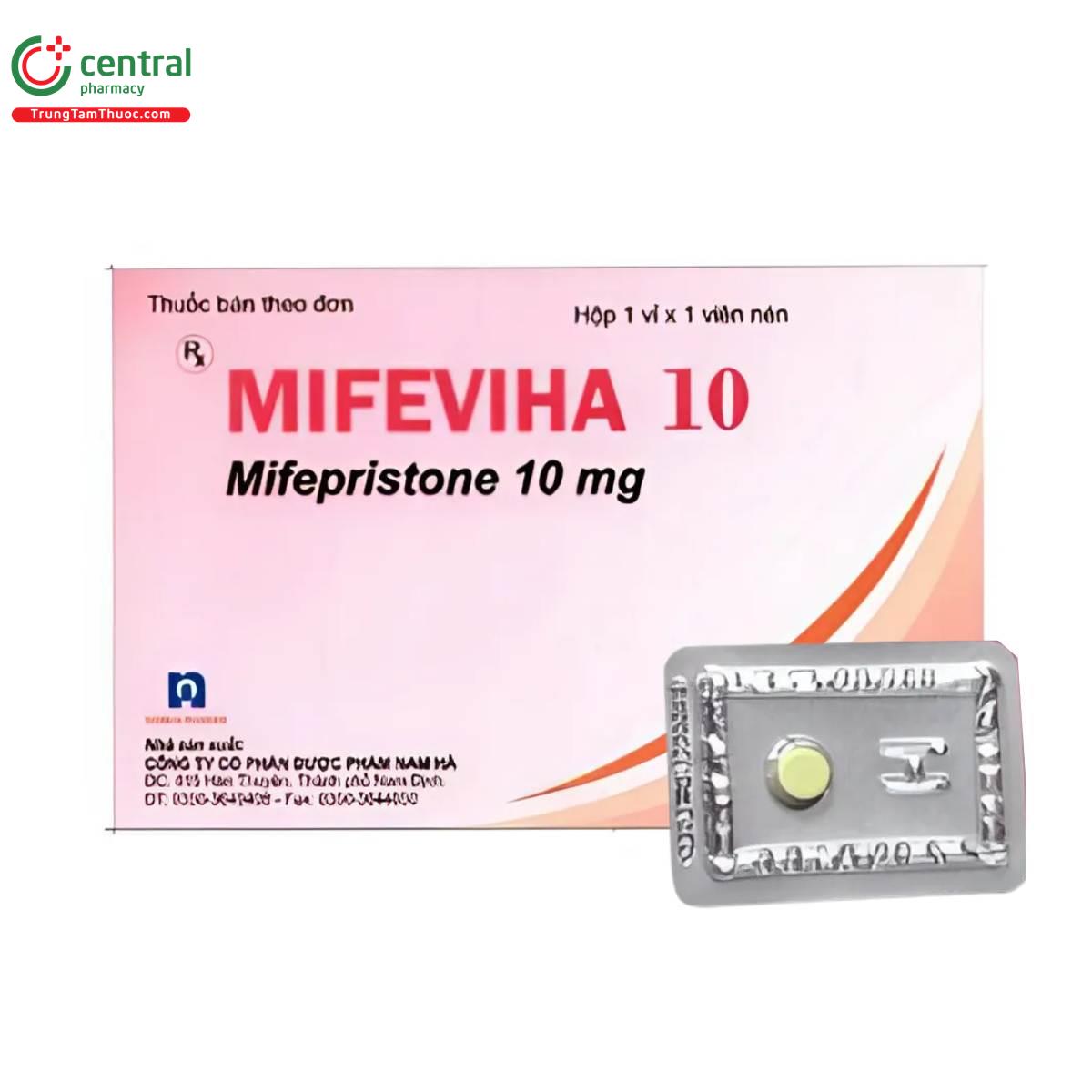 Mifeviha 10 Hộp 1 viên giúp tránh thai khẩn cấp trong 120 giờ
