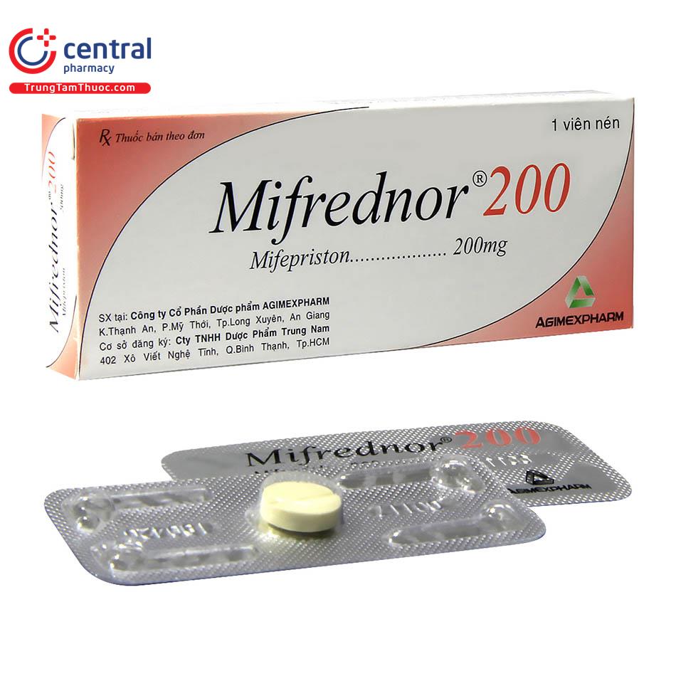 [CHÍNH HÃNG] Thuốc Mifrednor 200 dừng thai trong 2 tháng đầu thai kỳ