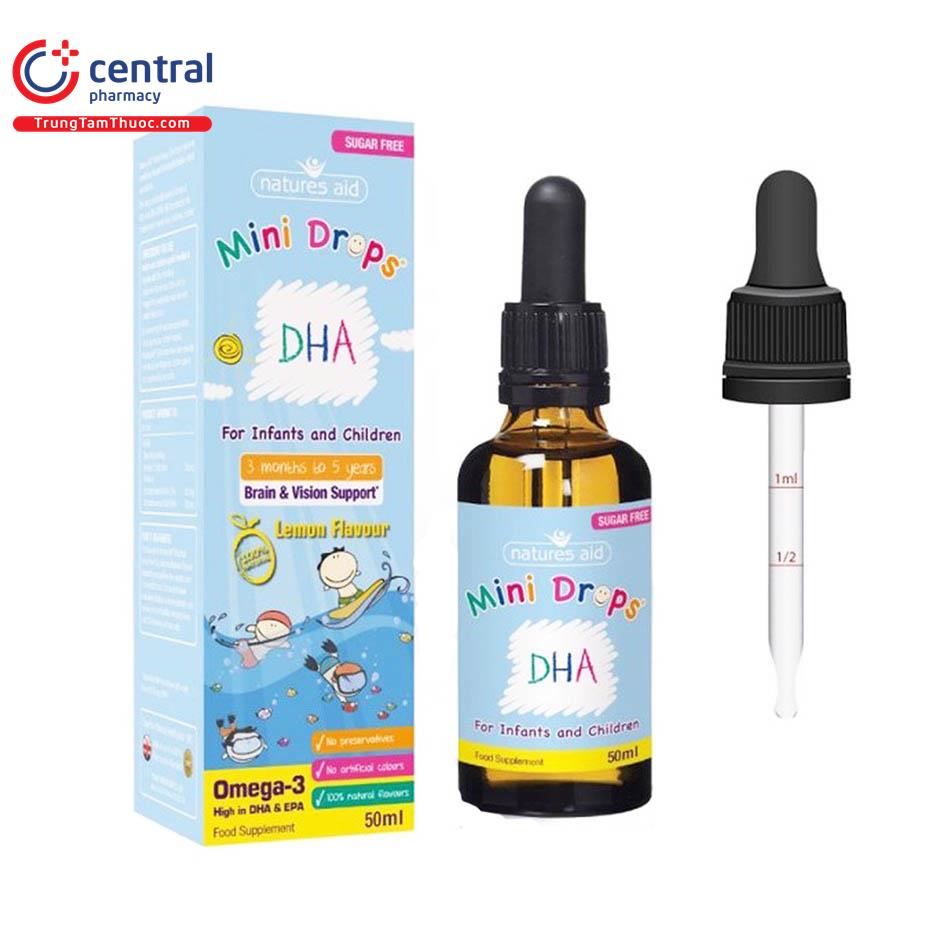 [CHÍNH HÃNG] Mini DHA Drops Natures Aid - DHA nhỏ giọt từ Anh Quốc