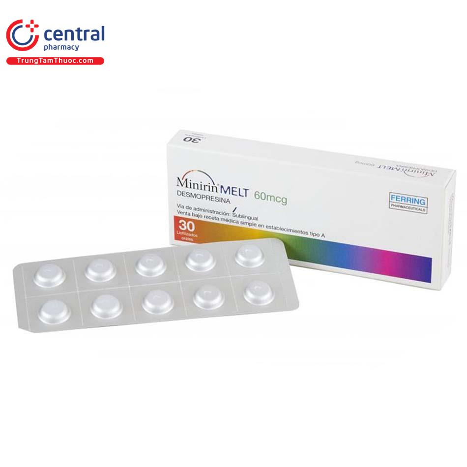 Thuốc Minirin Melt 60mcg: Tác dụng, liều dùng, chống chỉ định