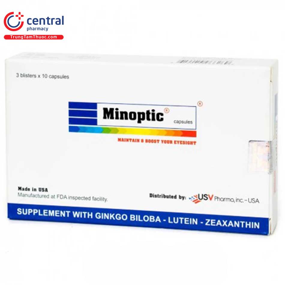 Thuốc Minoptic: Cách dùng – liều dùng, lưu ý khi sử dụng