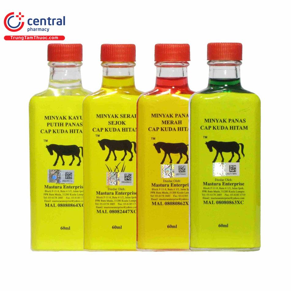 [CHÍNH HÃNG] Dầu xoa Minyak Panas Cap Kuda Hitam giúp giảm sưng đau