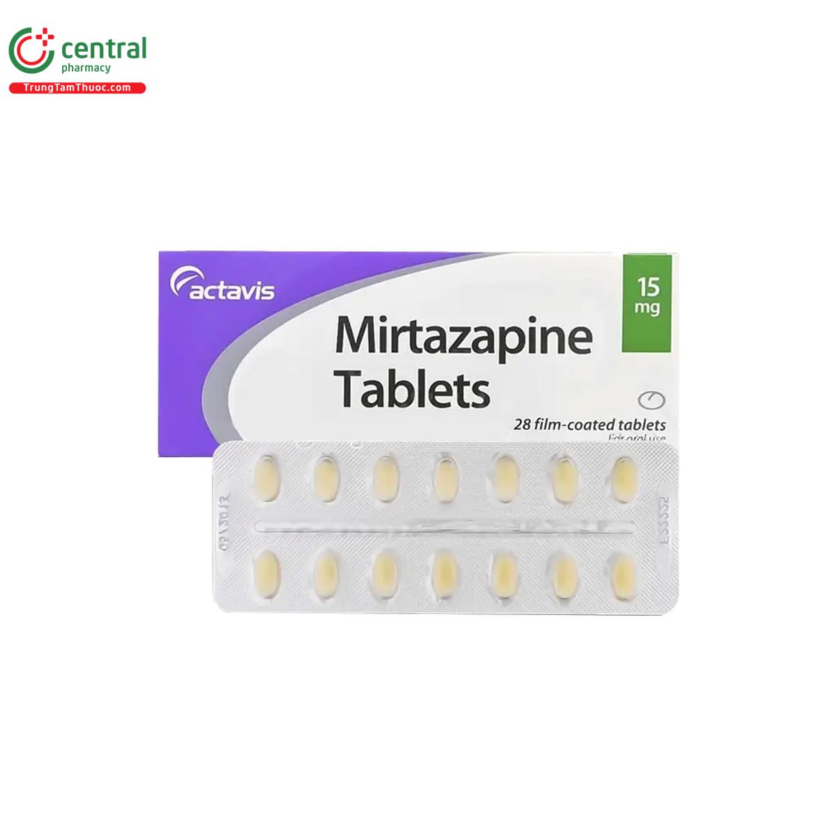 Thuốc Mirtazapine 15mg Actavis - điều trị tình trạng trầm cảm