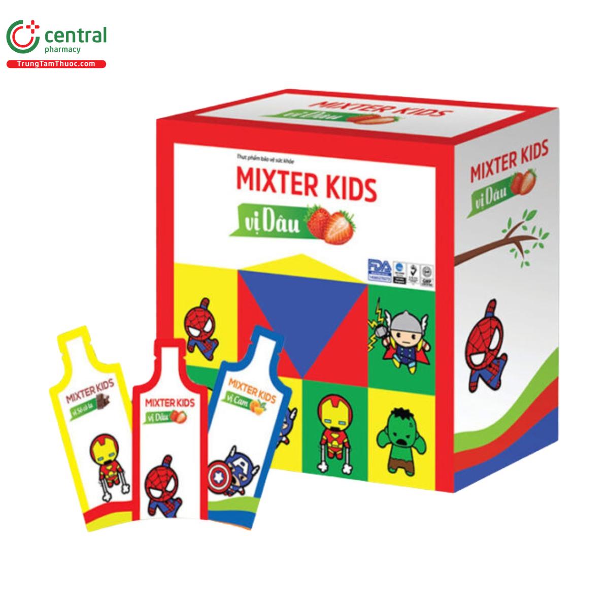 Thuốc Mixter Kids bổ sung dưỡng chất giúp tăng cường sức đề kháng cho trẻ