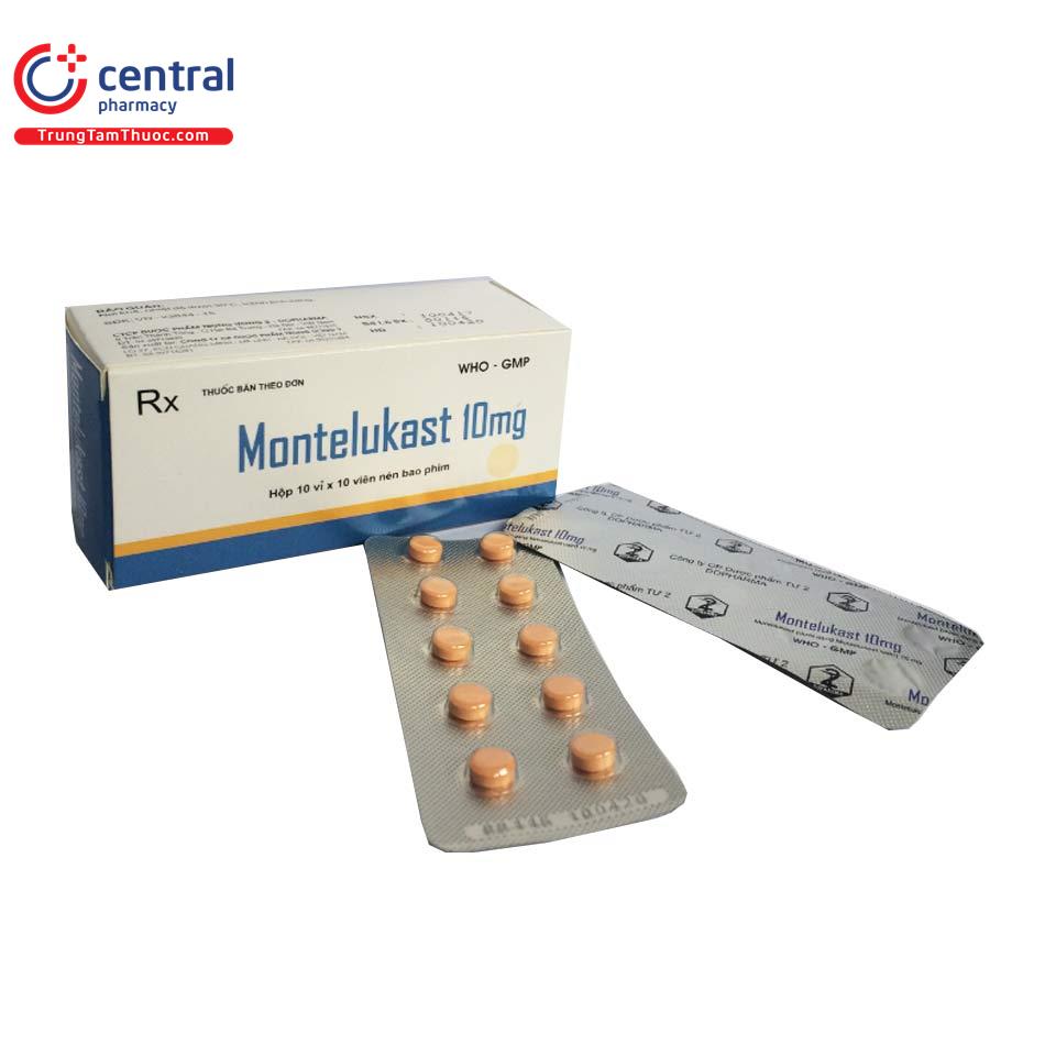 [CHÍNH HÃNG] Thuốc Montelukast 10mg Dopharma điều trị hen phế quản