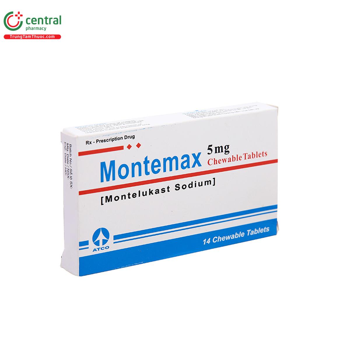 Thuốc Montemax 5mg - Dự phòng và điều trị cơn hen phế quản cho trẻ em