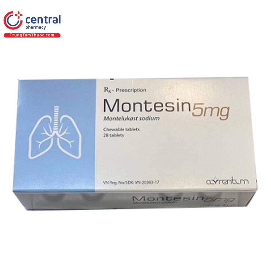 [CHÍNH HÃNG] Thuốc Montesin 5mg điều trị hen khí phế quản